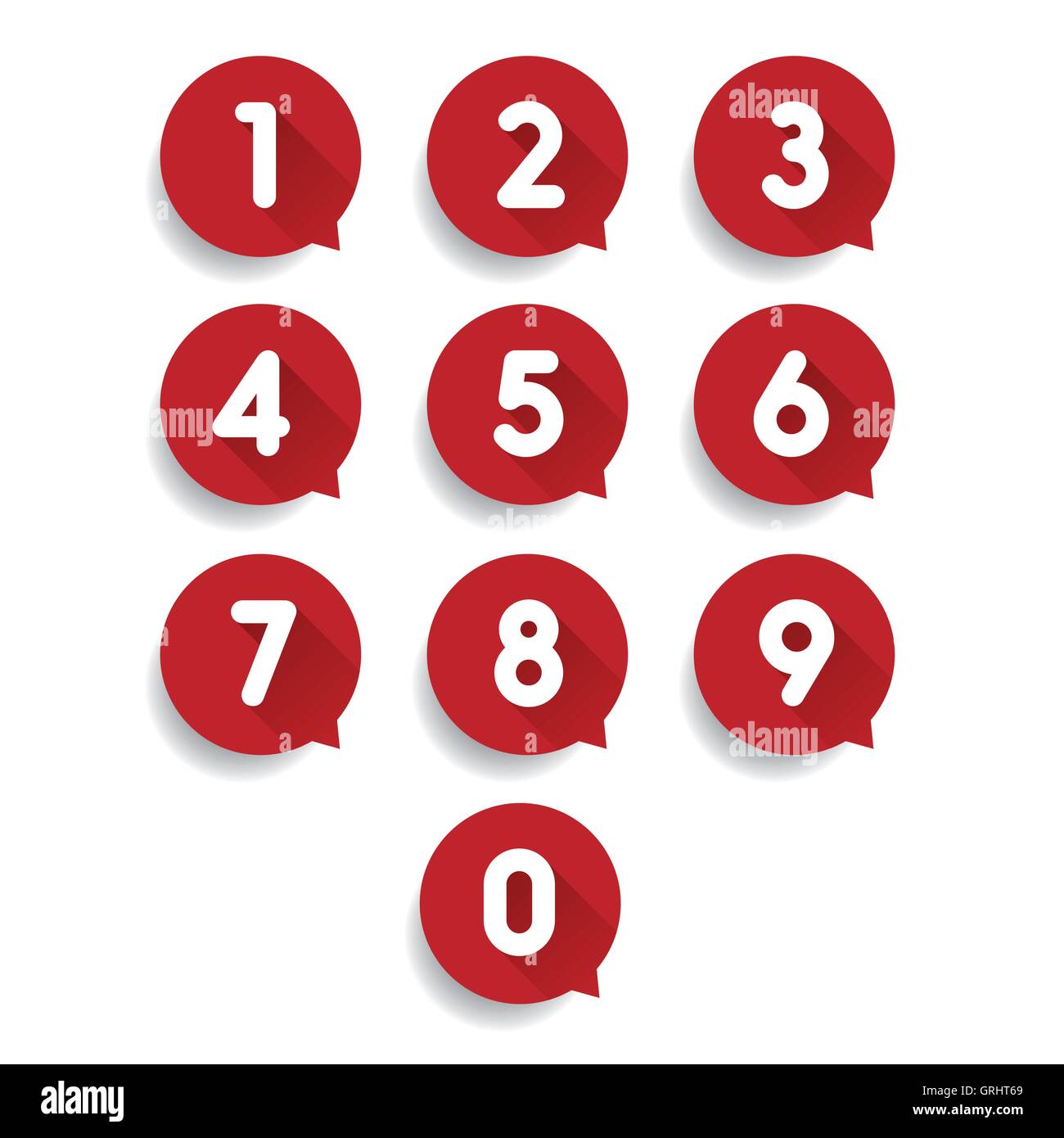 Number four bubble red hi-res stock photography and images - Alamy