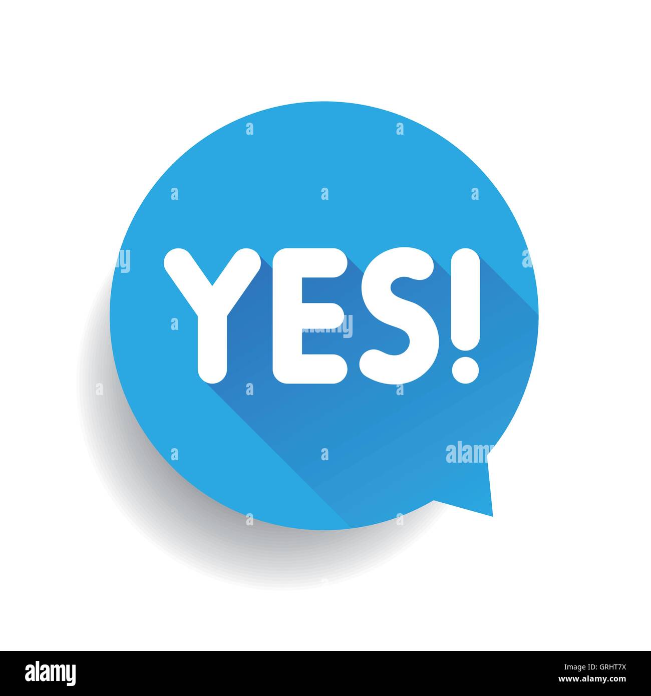 Blue speech bubble phrase Cut Out Stock Images & Pictures - Alamy