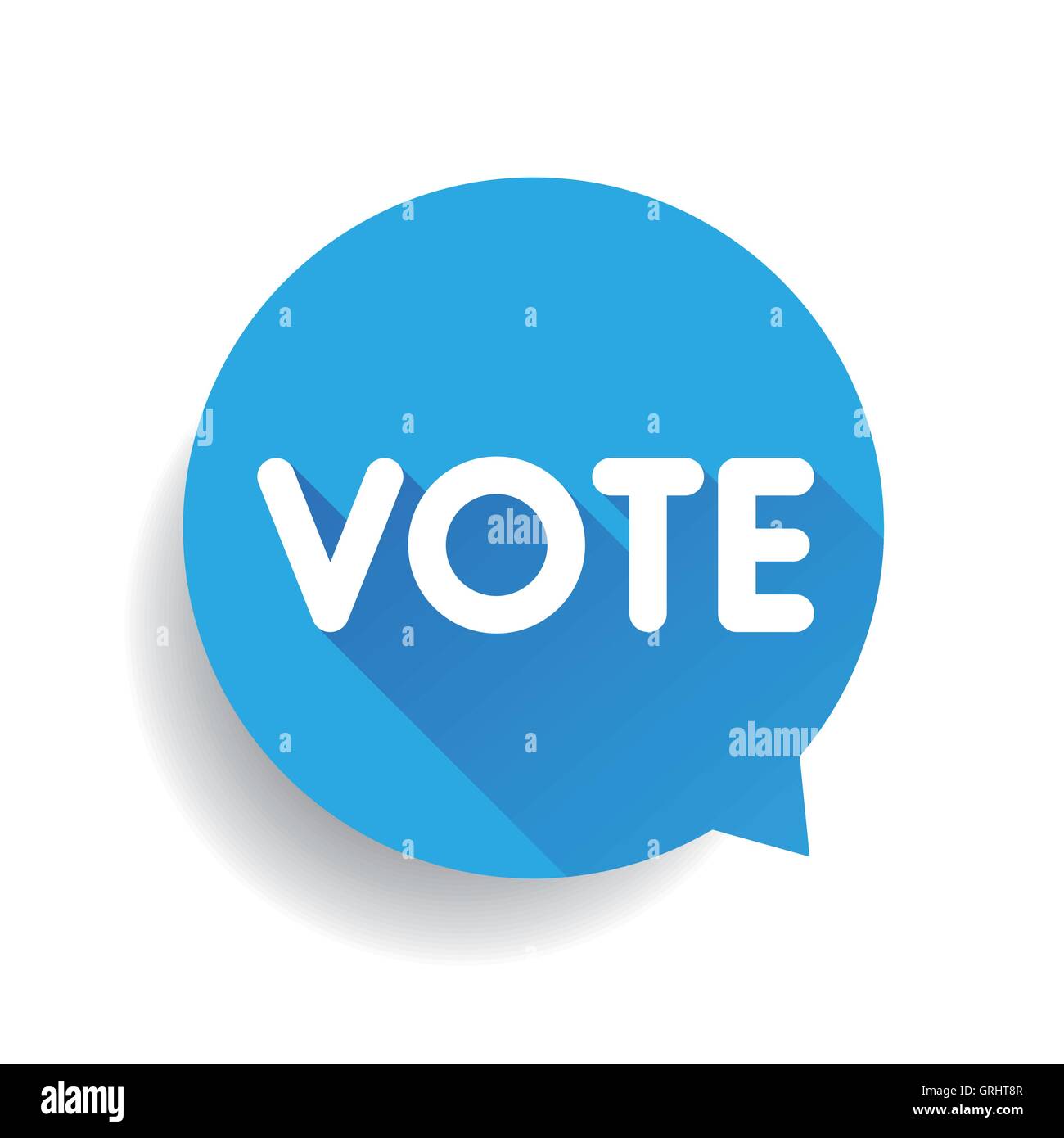 Vote label speech bubble vector Stock Vector Image & Art - Alamy