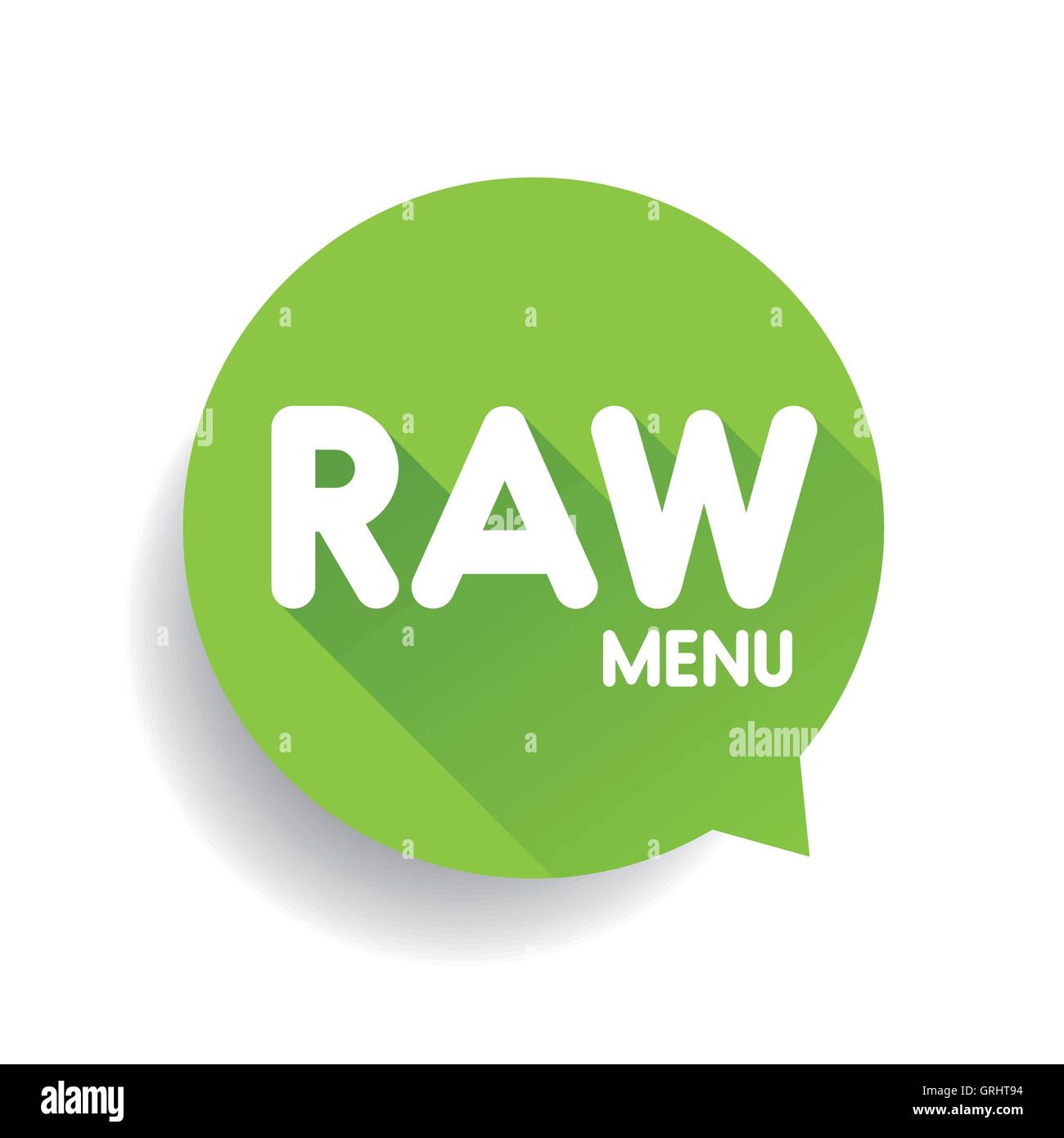 Raw Food Menu label vector green Stock Vector Image & Art - Alamy