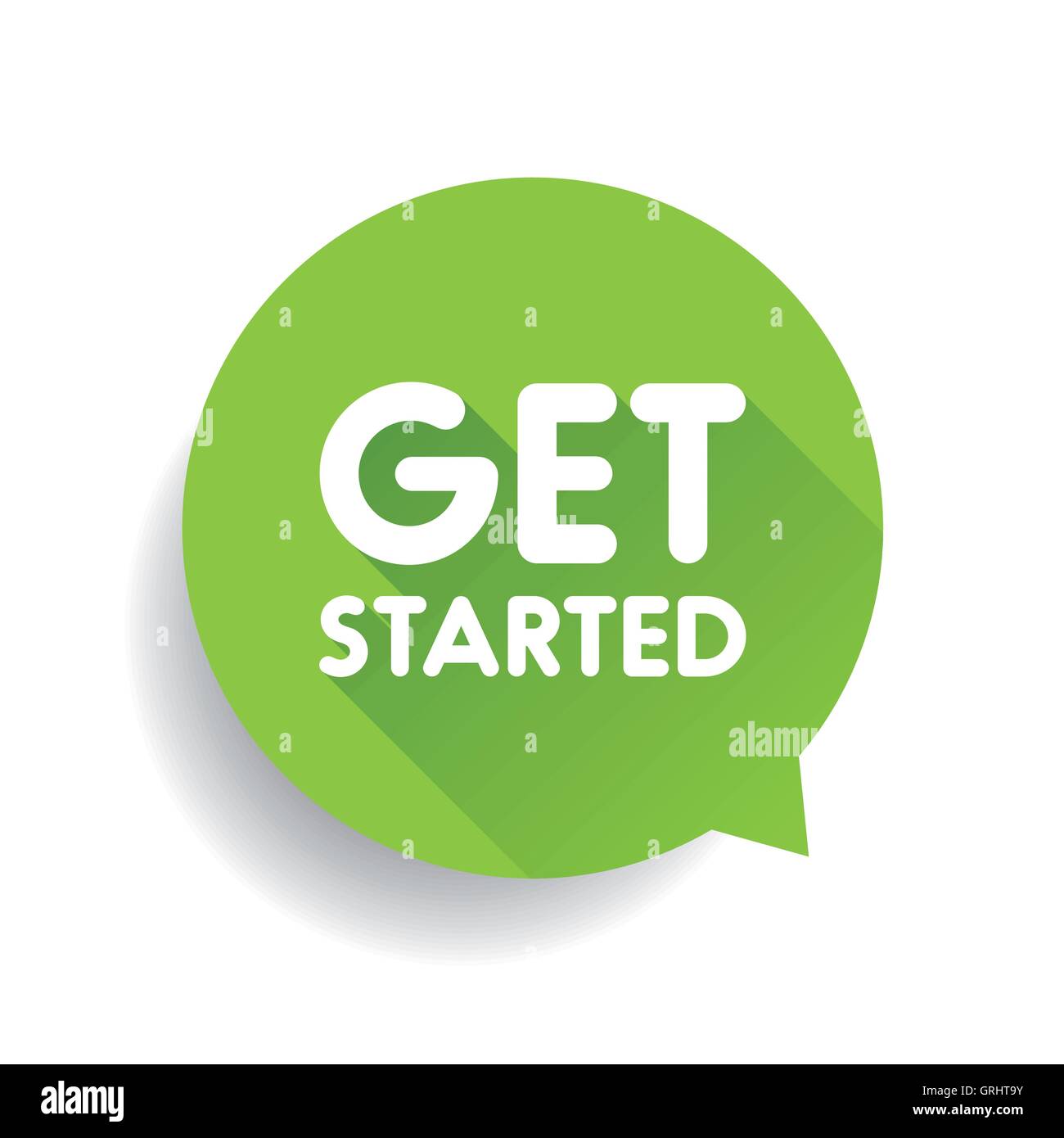Get started label vector Stock Vector Image & Art - Alamy