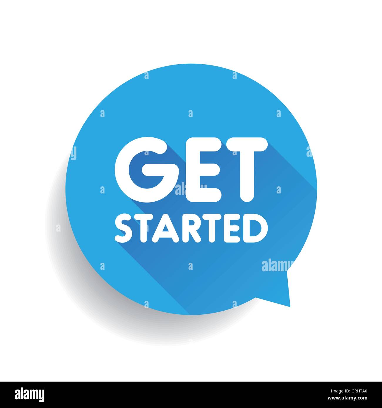 Get started label vector Stock Vector Image & Art - Alamy