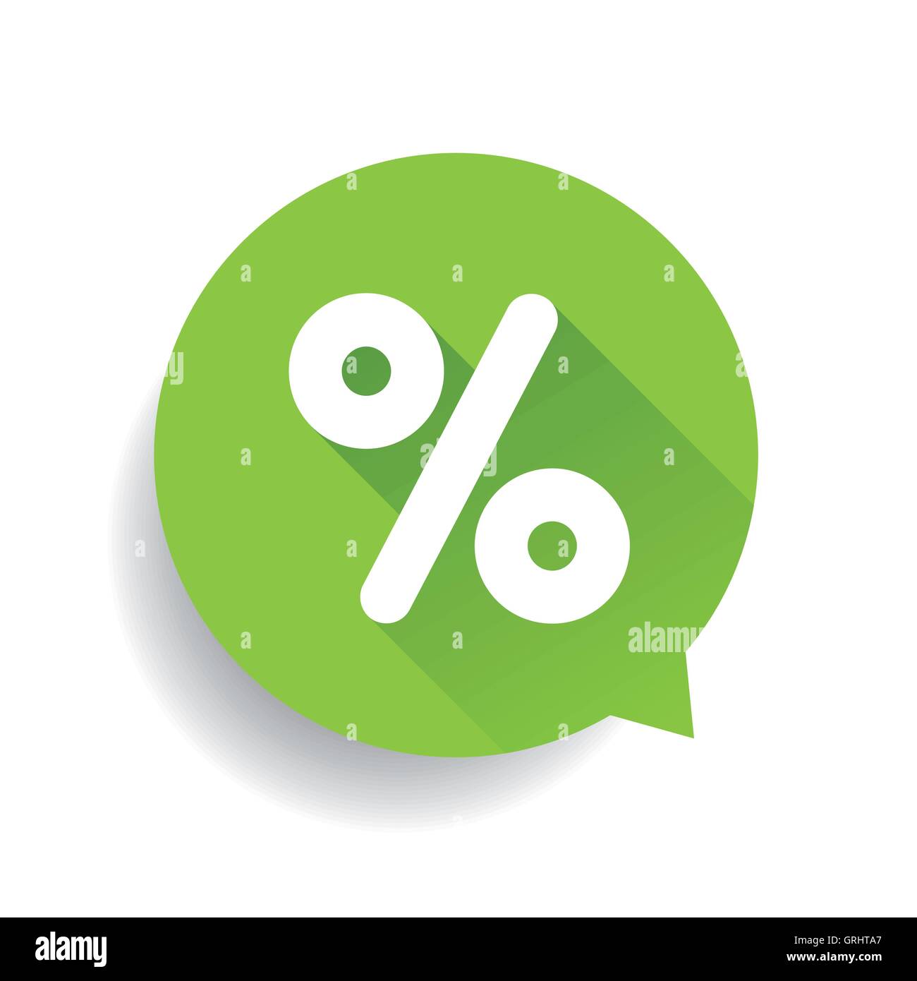 Percent sign vector speech bubble Stock Vector Image & Art - Alamy