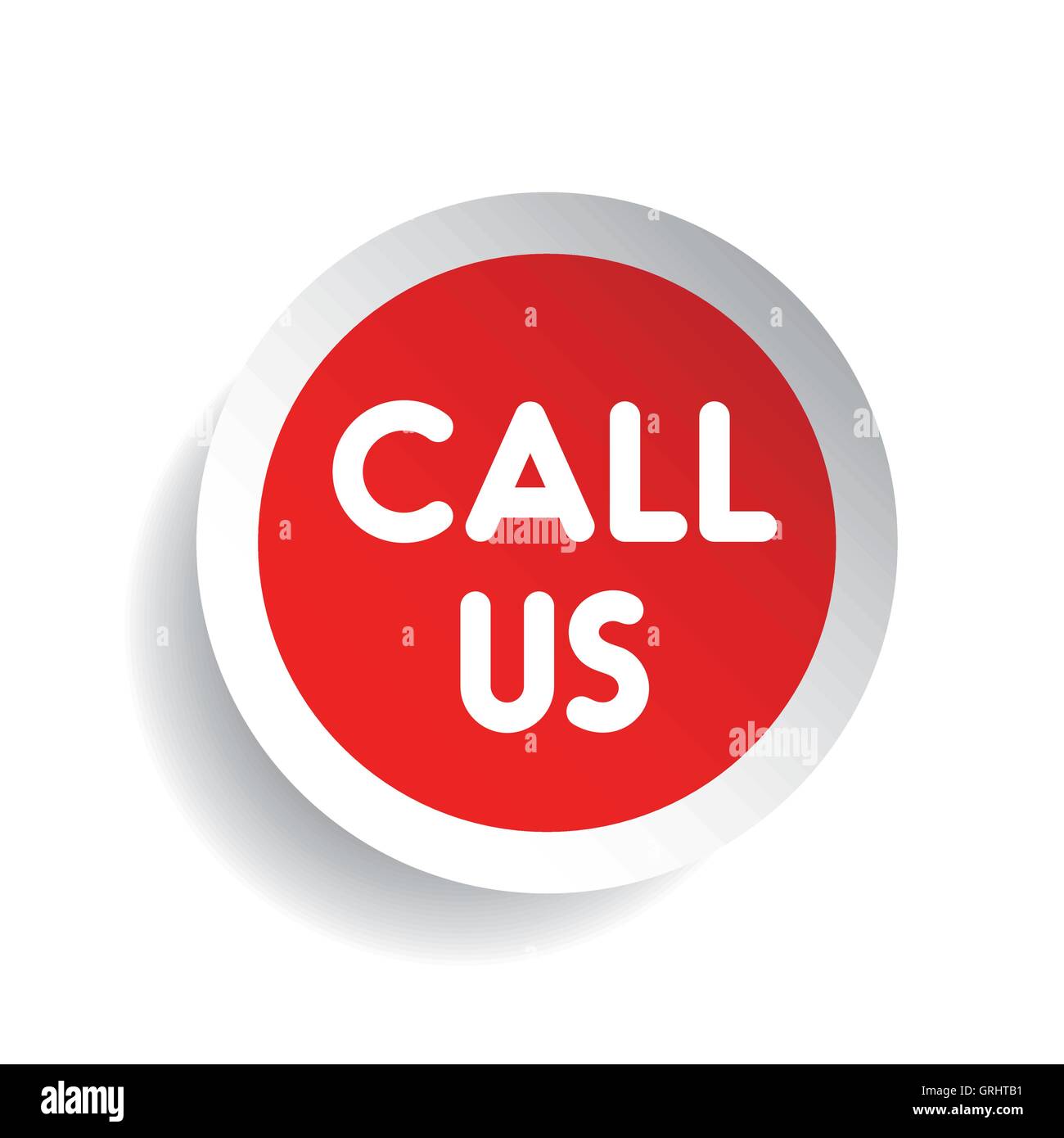 Call us vector label red Stock Vector Image & Art - Alamy