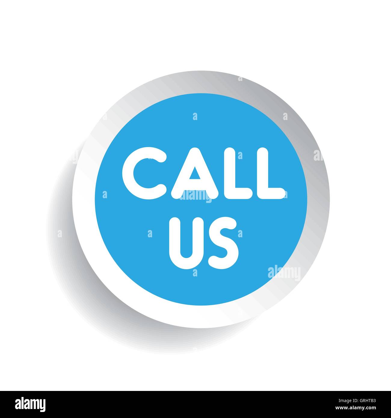 Call us vector label blue Stock Vector Image & Art - Alamy