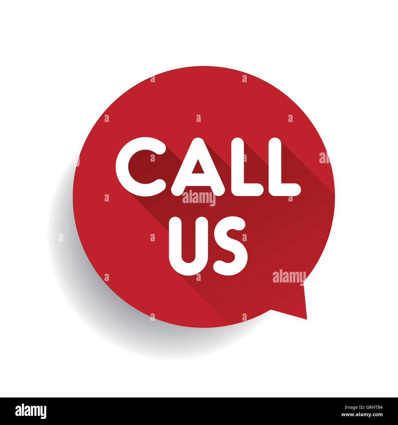 Call us vector label red Stock Vector Image & Art - Alamy