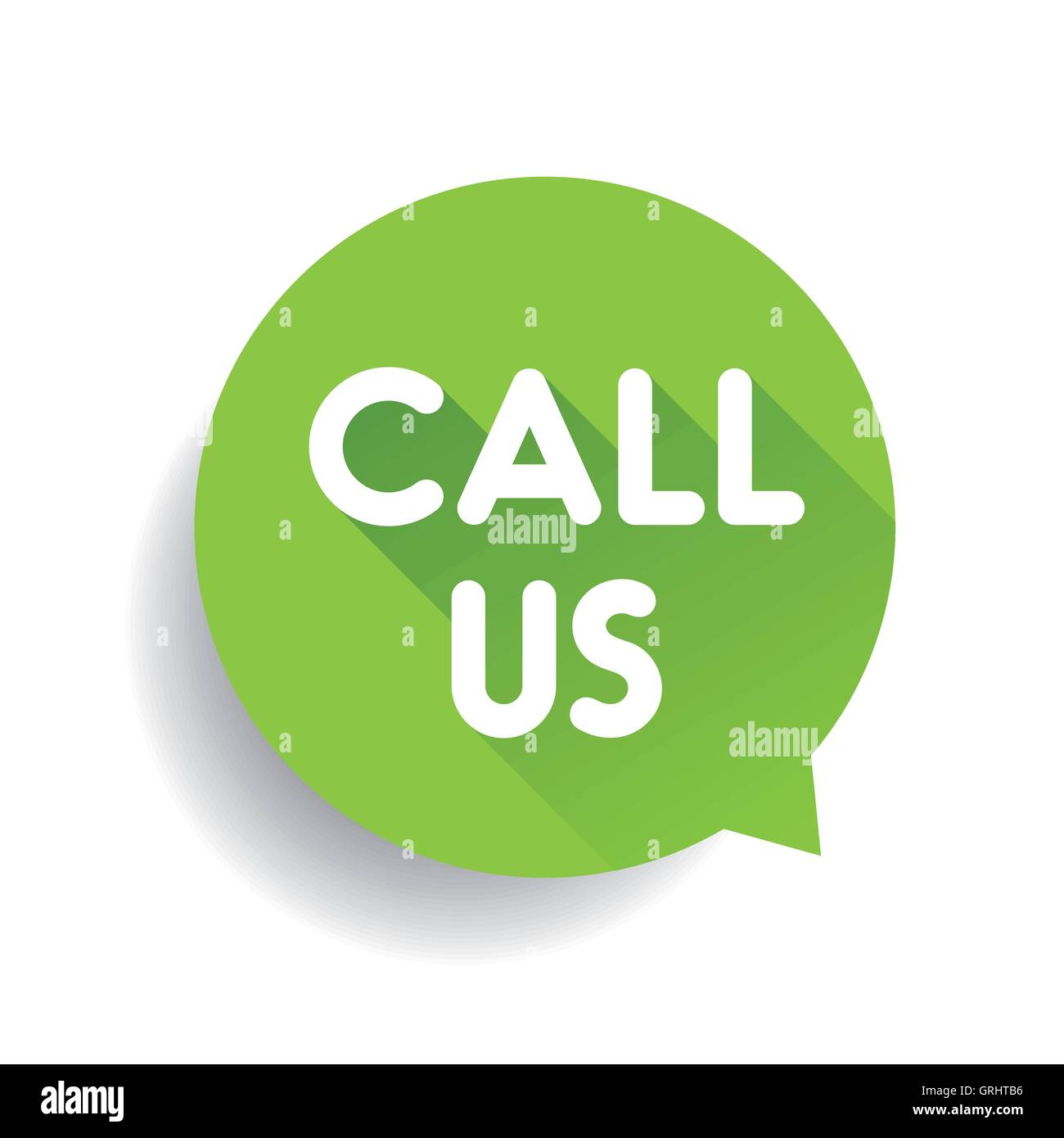 Call us vector label green Stock Vector Image & Art - Alamy