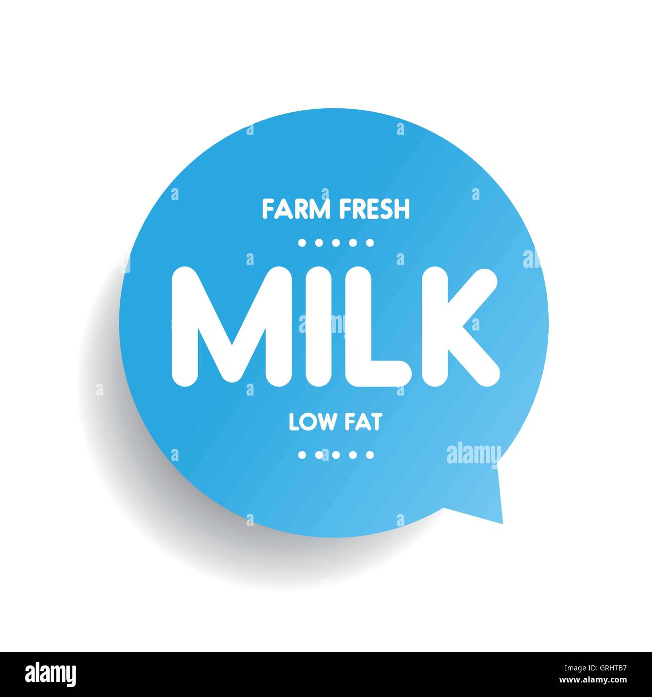 Farm fresh Milk - Low fat label vector Stock Vector Image & Art - Alamy