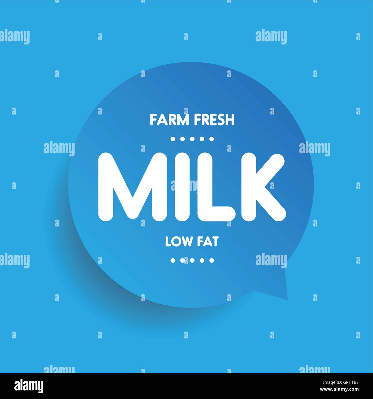 Farm fresh Milk - Low fat label vector Stock Vector Image & Art - Alamy