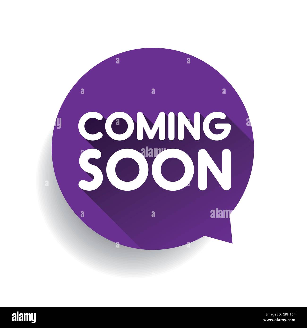 Coming soon sticker speech bubble Stock Vector Image & Art - Alamy