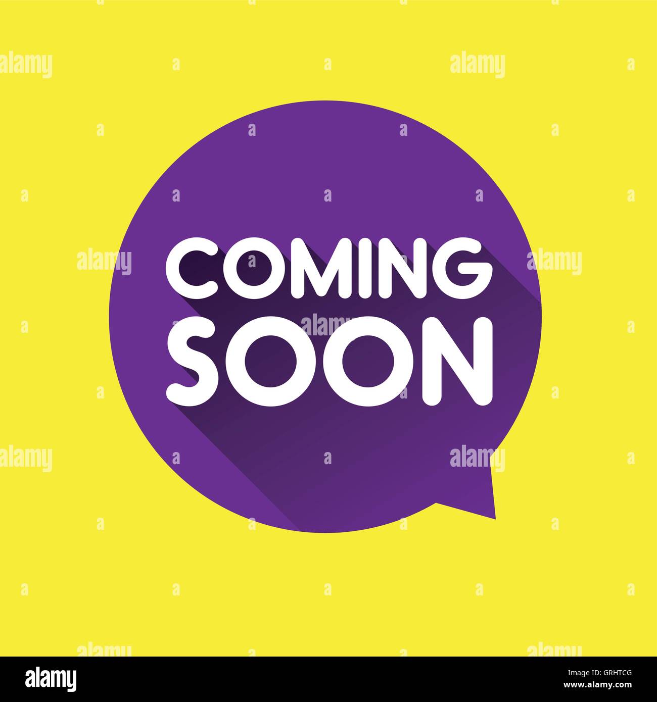 Coming soon sticker speech bubble Stock Vector Image & Art - Alamy