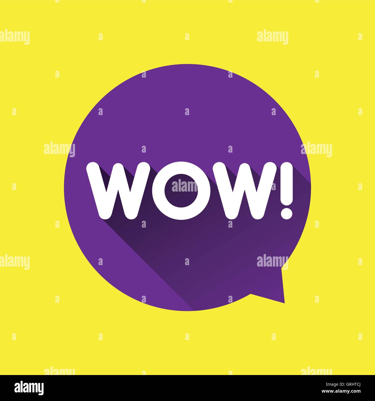 Wow speech bubble vector Stock Vector Image & Art - Alamy