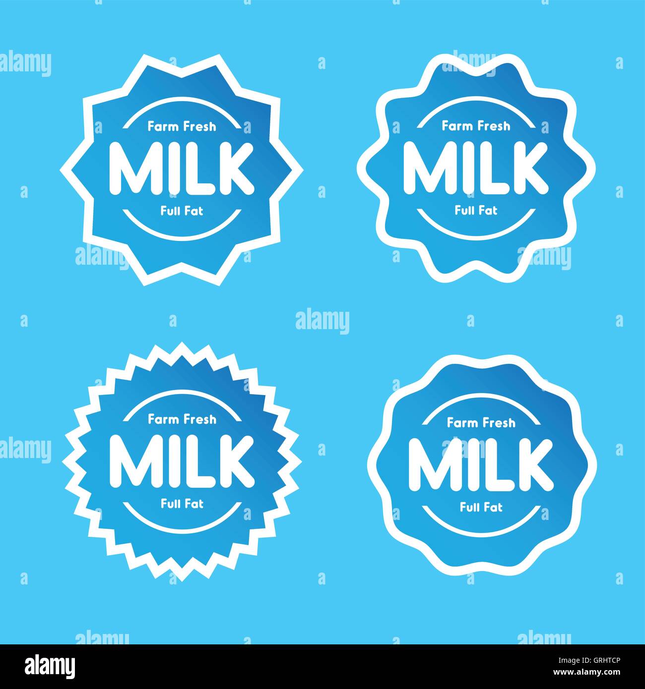 Full fat milk label hi-res stock photography and images - Alamy