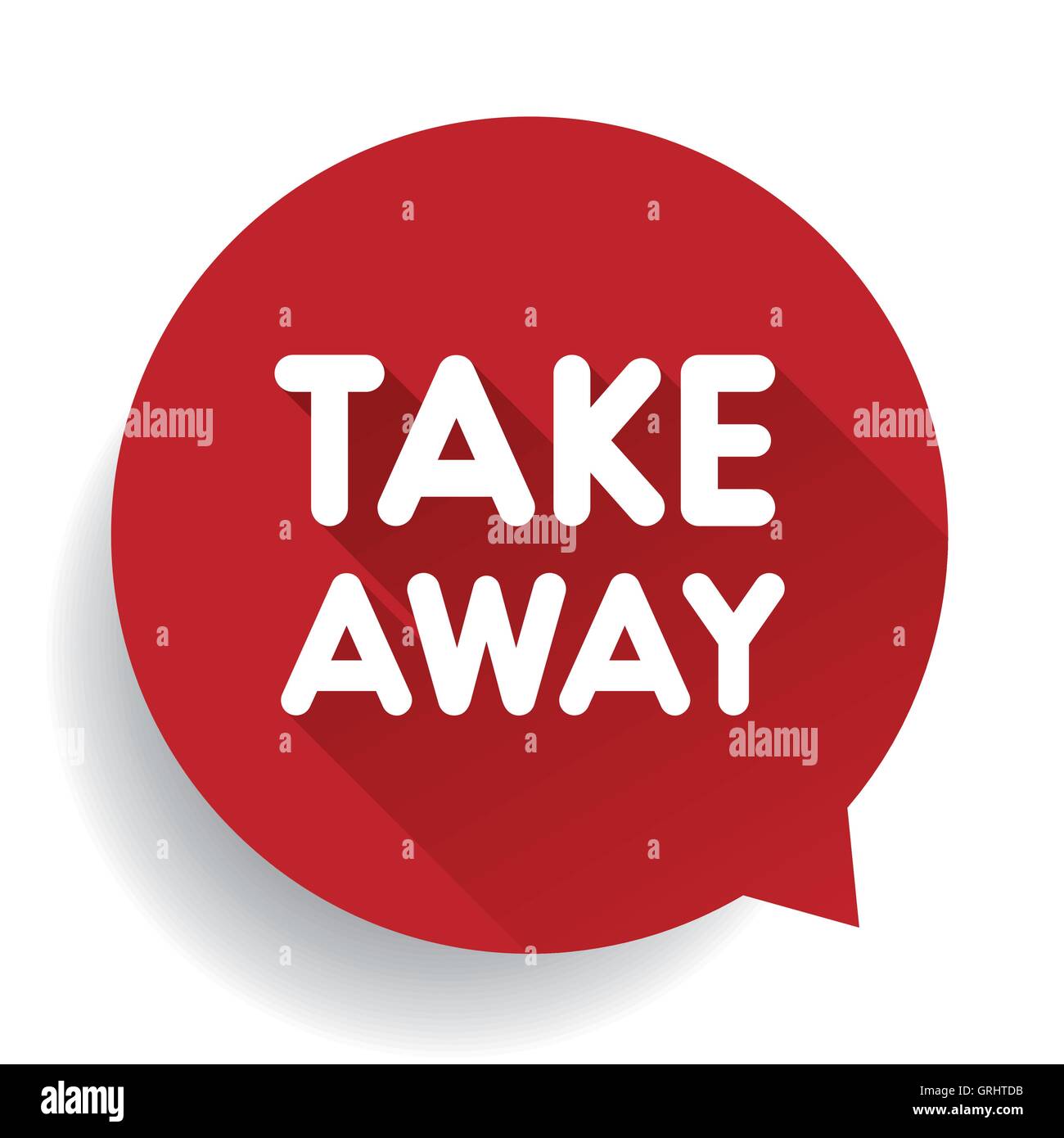 Take away sticker vector Stock Vector Image & Art - Alamy