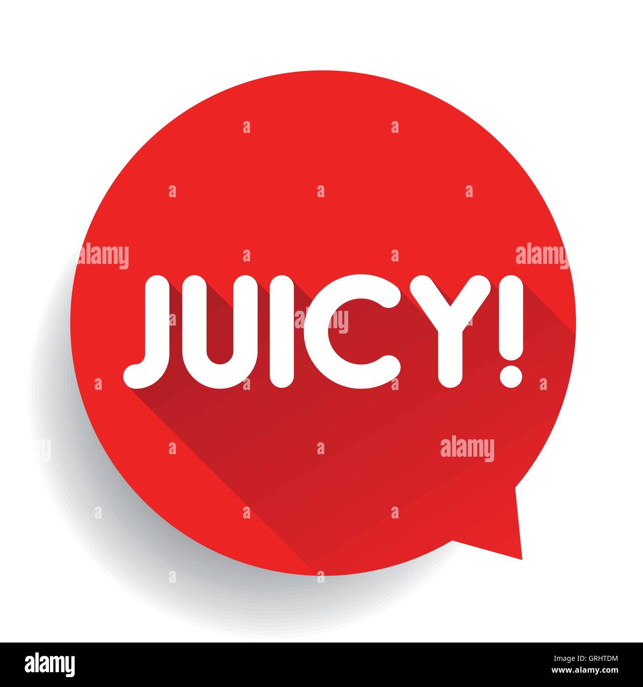 Juicy label vector speech bubble red Stock Vector Image & Art - Alamy