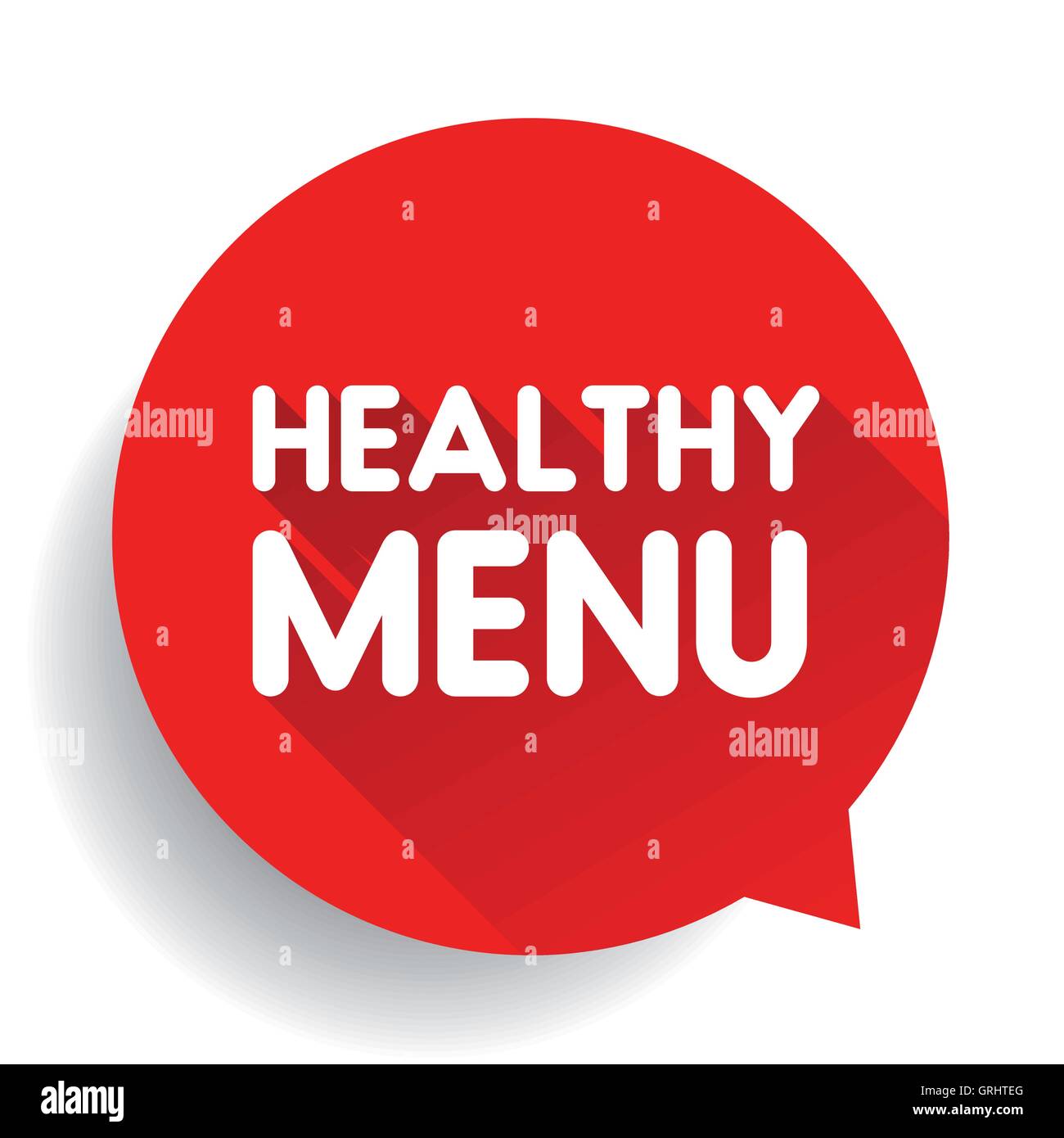Healthy menu sticker label vector Stock Vector Image & Art - Alamy