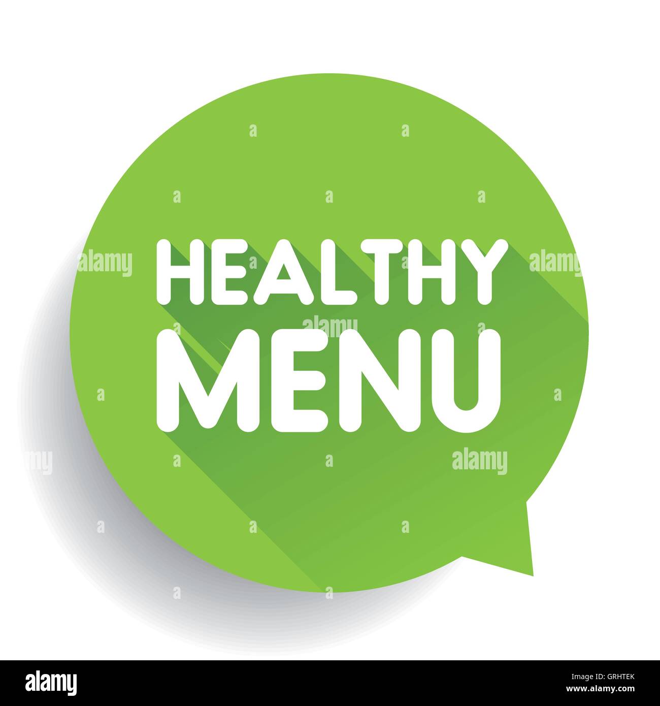 Healthy menu sticker label vector Stock Vector Image & Art - Alamy