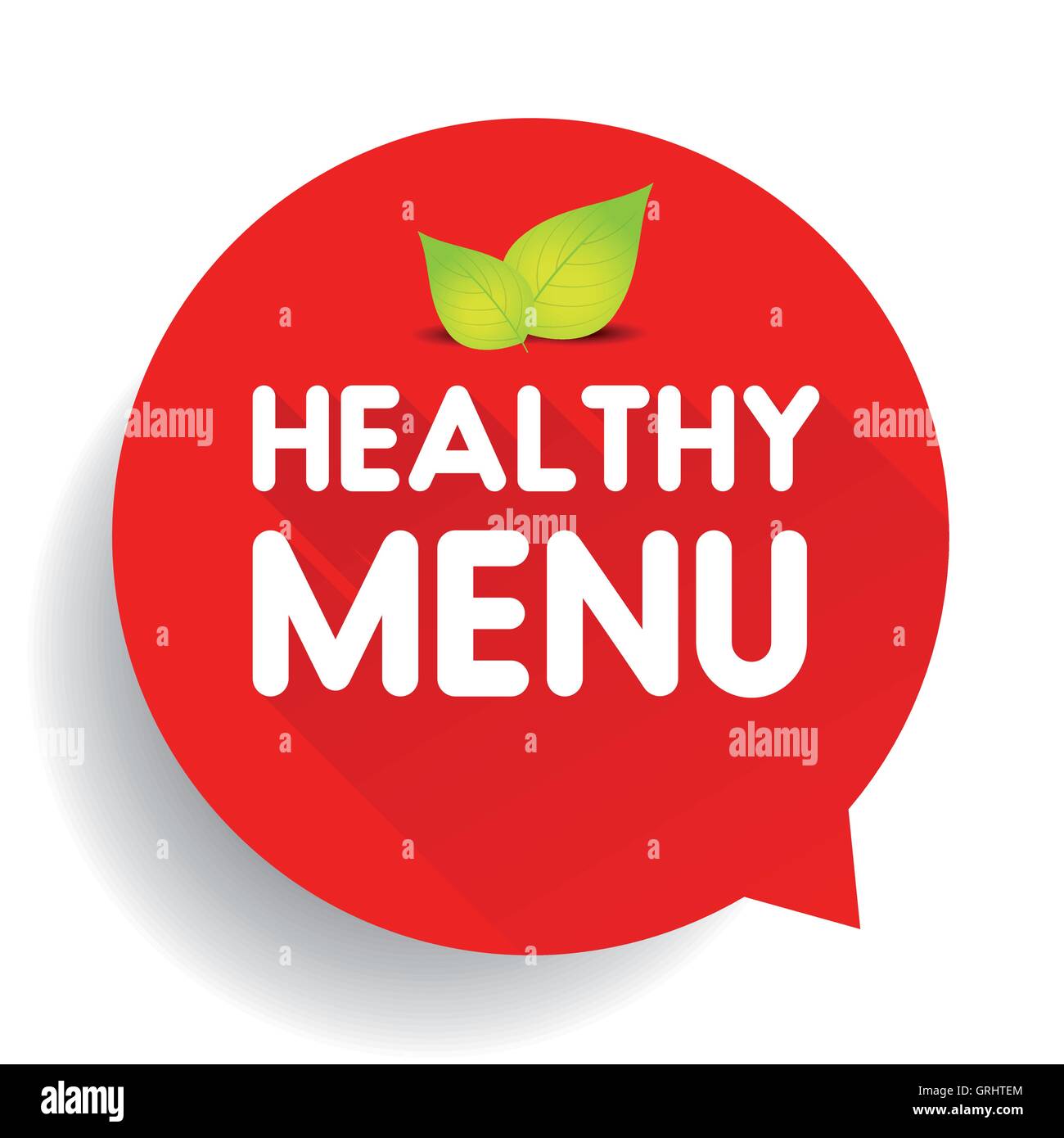 Healthy menu sticker label vector Stock Vector Image & Art - Alamy