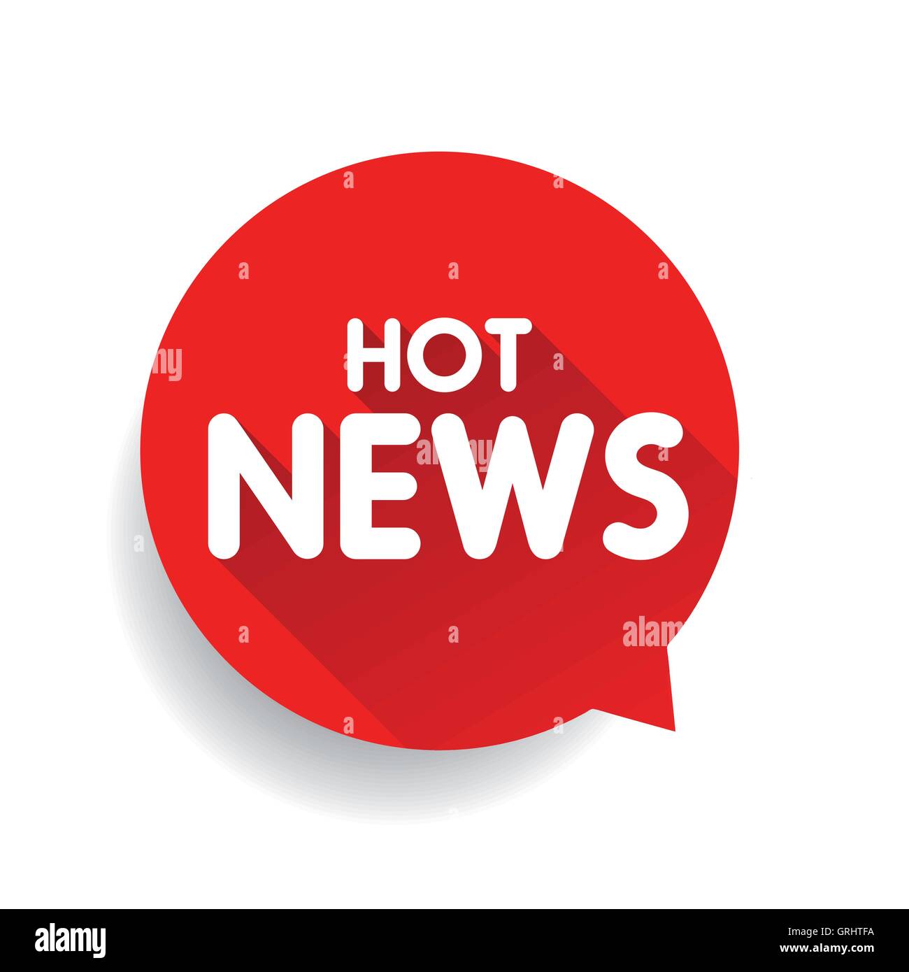 Hot News icon label vector Stock Vector Image & Art - Alamy