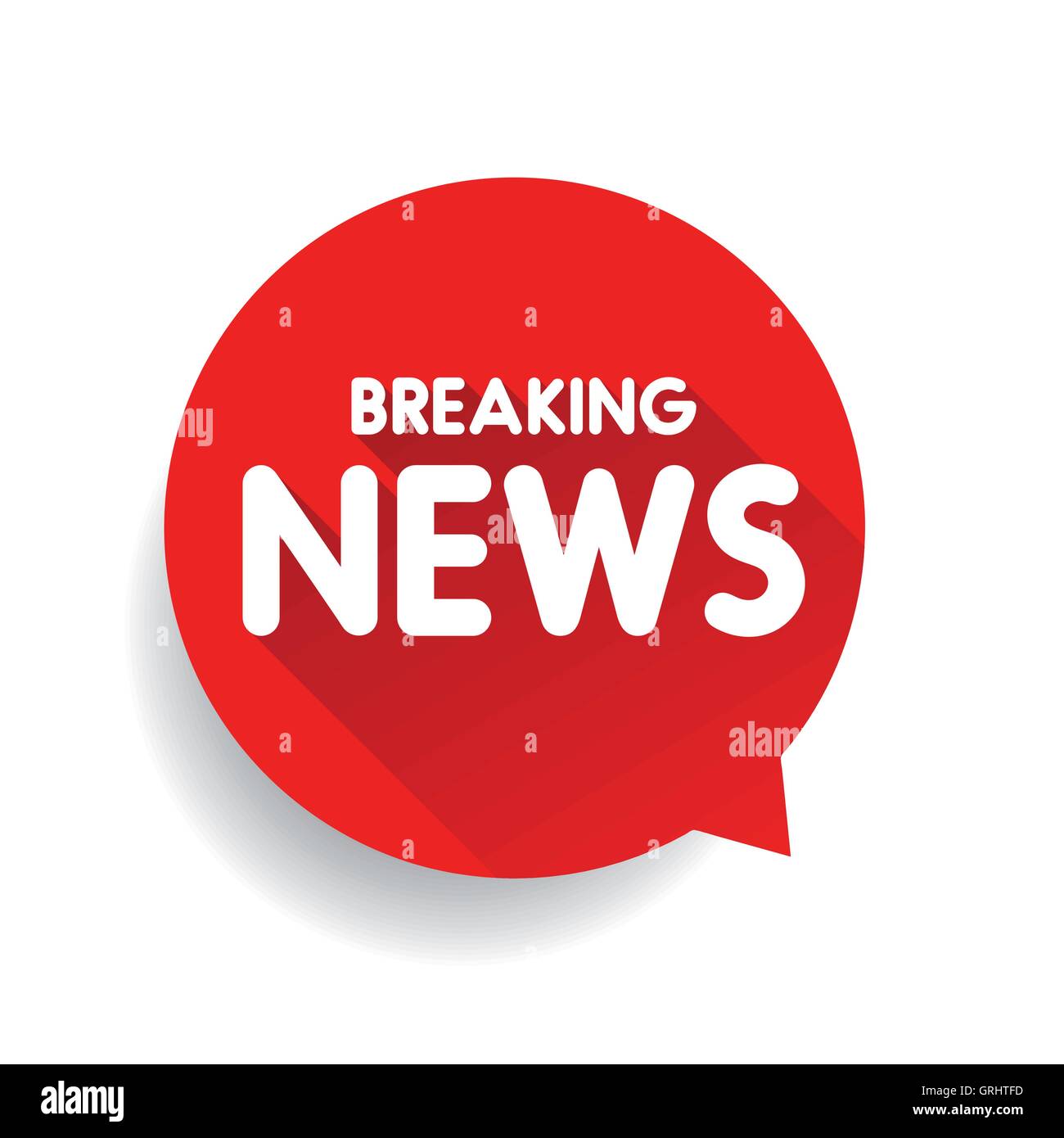 Breaking News icon label vector Stock Vector Image & Art - Alamy