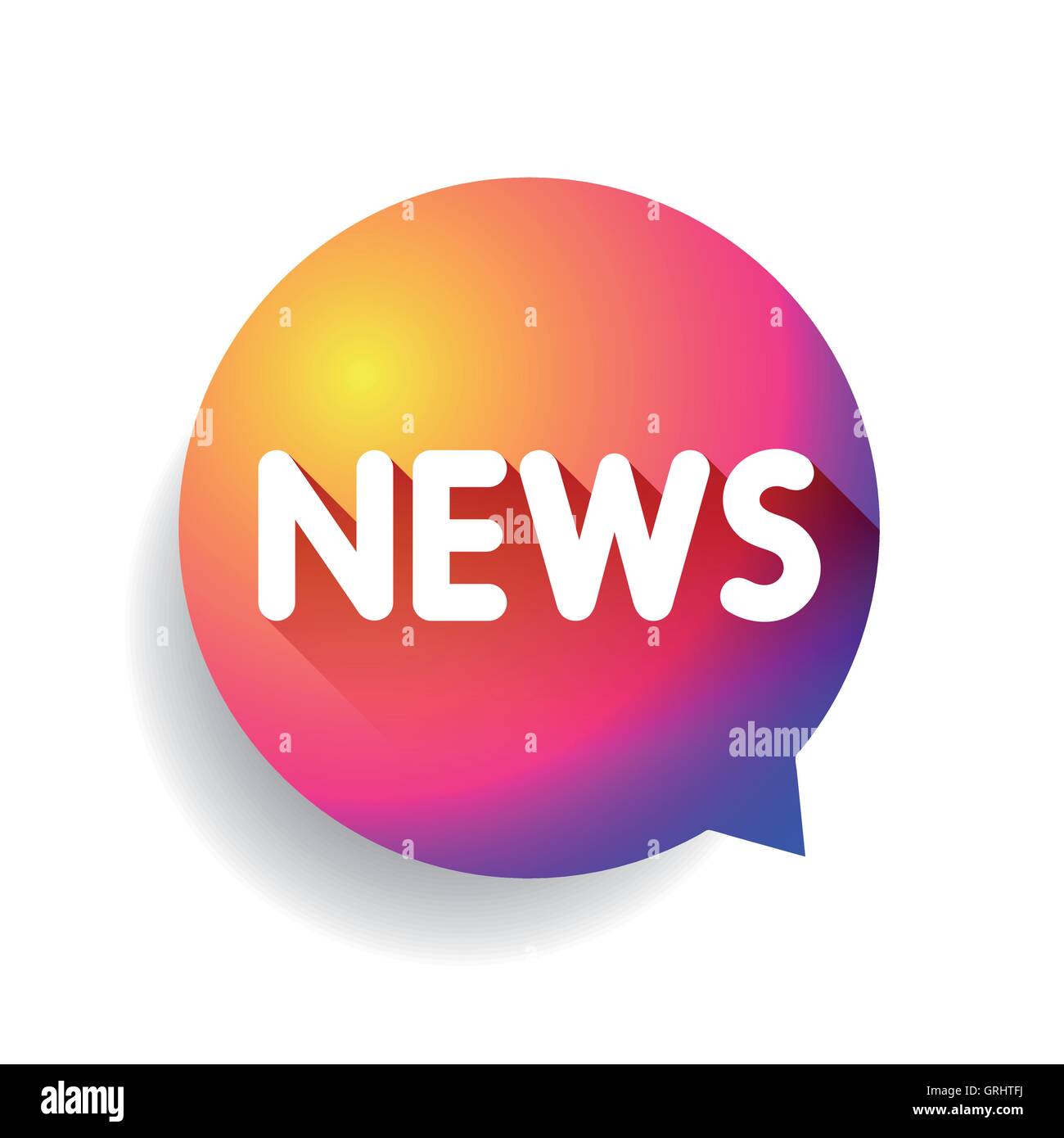 Colorful News icon label vector Stock Vector Image & Art - Alamy