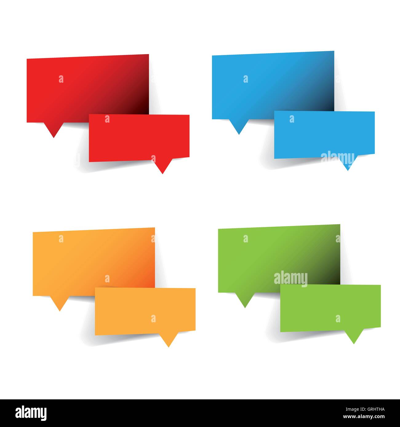 Speech bubble set vector Stock Vector Image & Art - Alamy