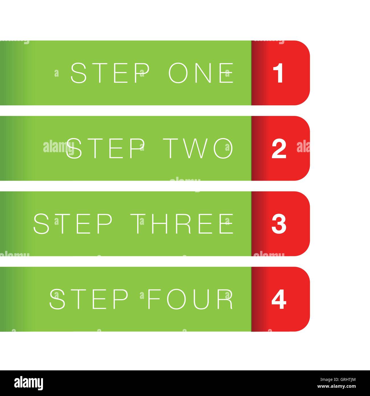 One Two Three Four vector progress bar Stock Vector Image & Art - Alamy