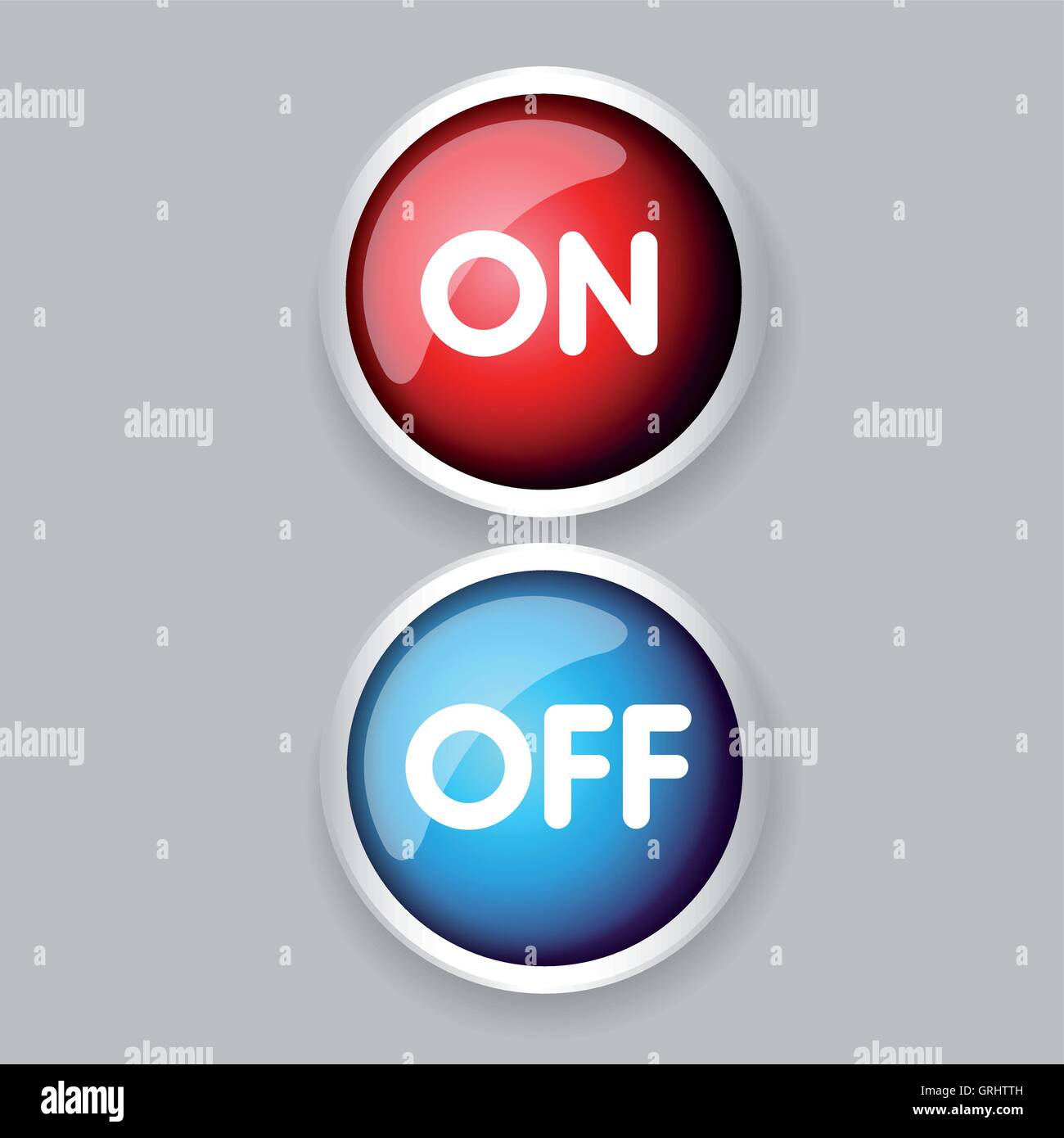 On Off vector button Stock Vector Image & Art - Alamy