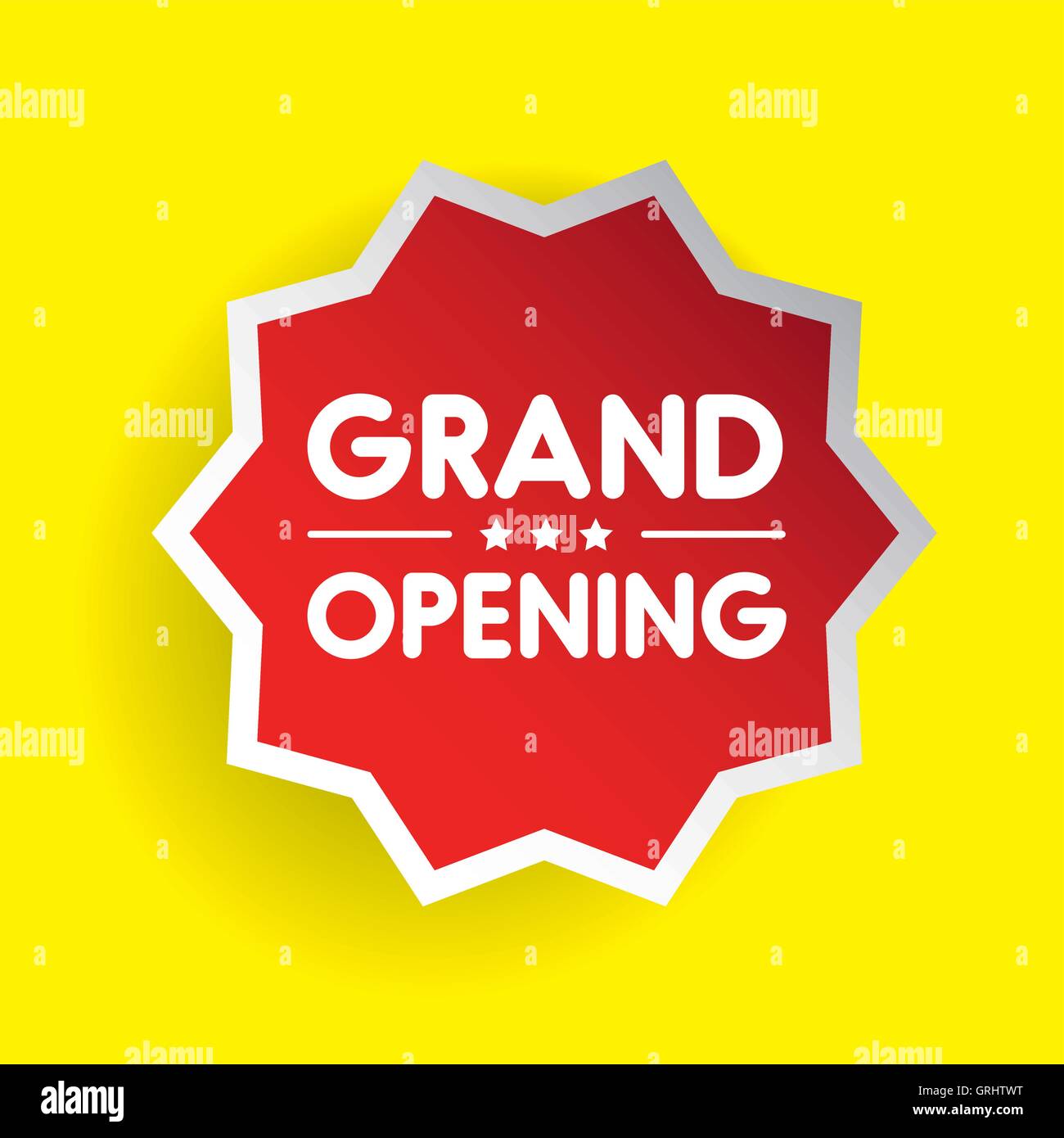 Grand Opening invitation label lettering Stock Vector Image & Art - Alamy