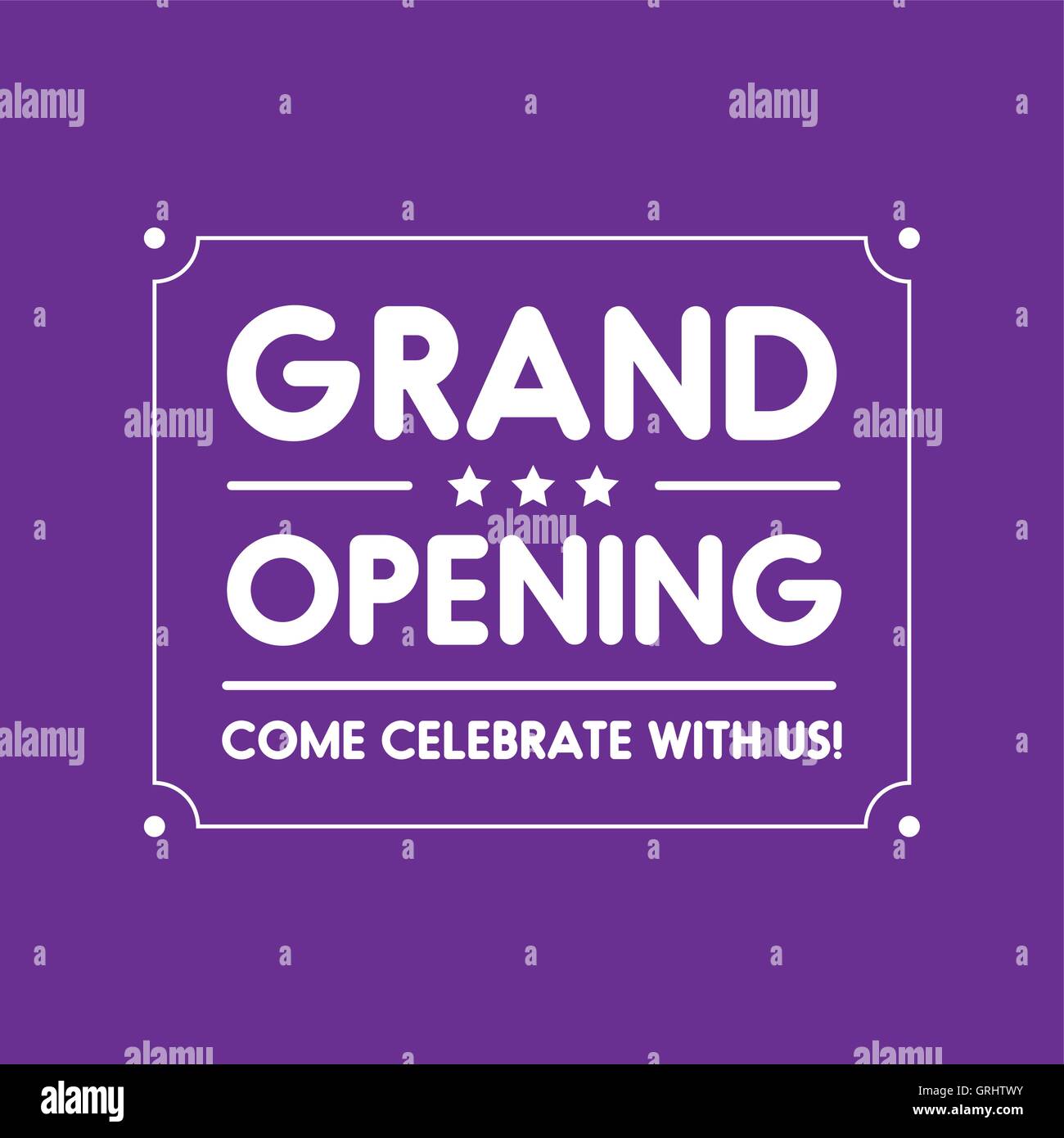 Grand Opening invitation label lettering Stock Vector Image & Art - Alamy