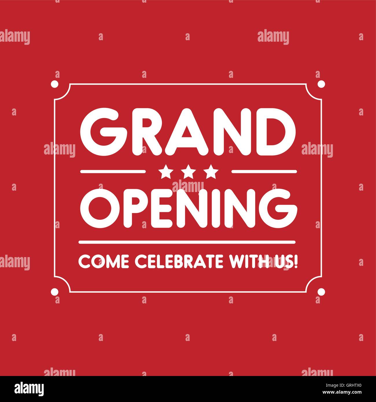 Grand Opening invitation label lettering Stock Vector Image & Art - Alamy