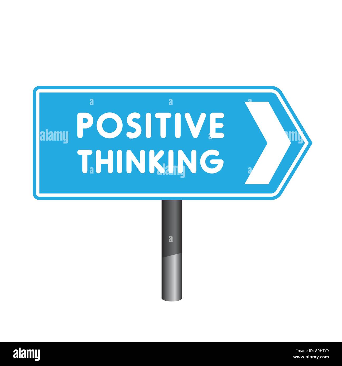 Positive attitude thinking self Stock Vector Images - Alamy