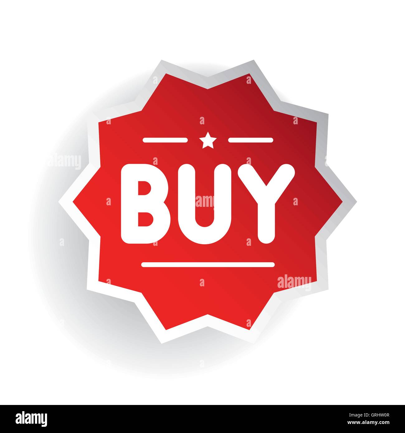 Buy red sticker or label vector Stock Vector Image & Art - Alamy