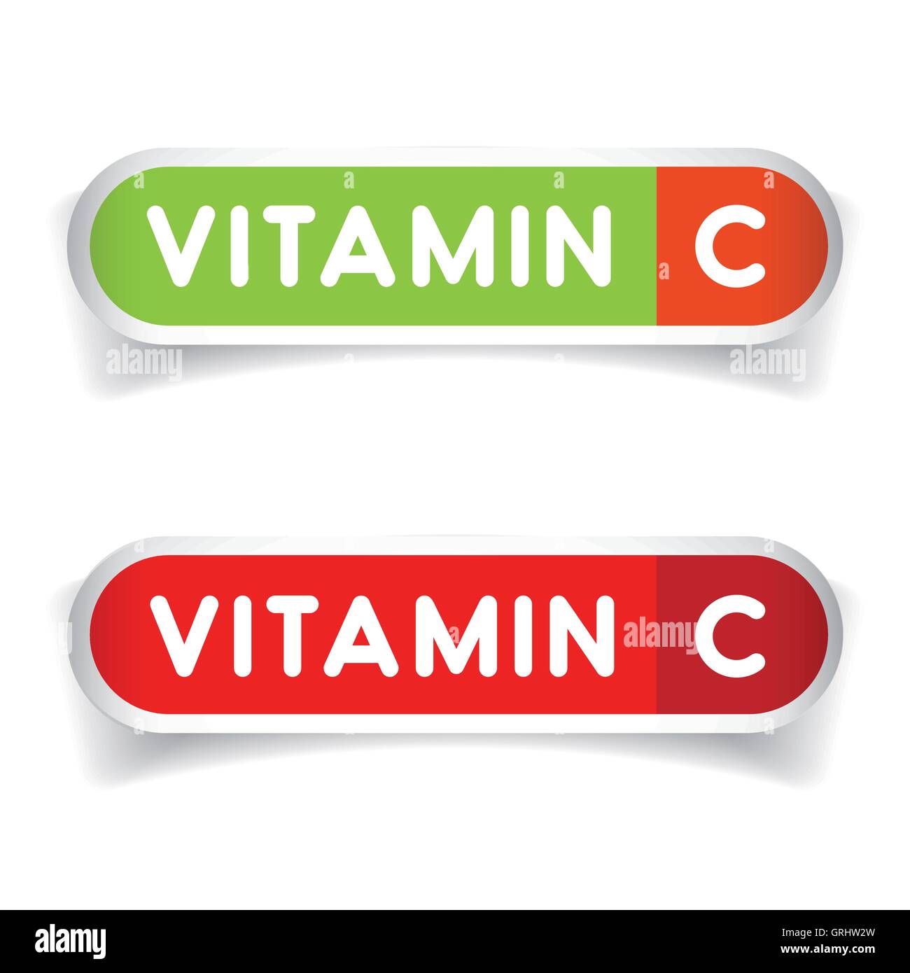 Vitamin C label sign vector set Stock Vector Image & Art - Alamy