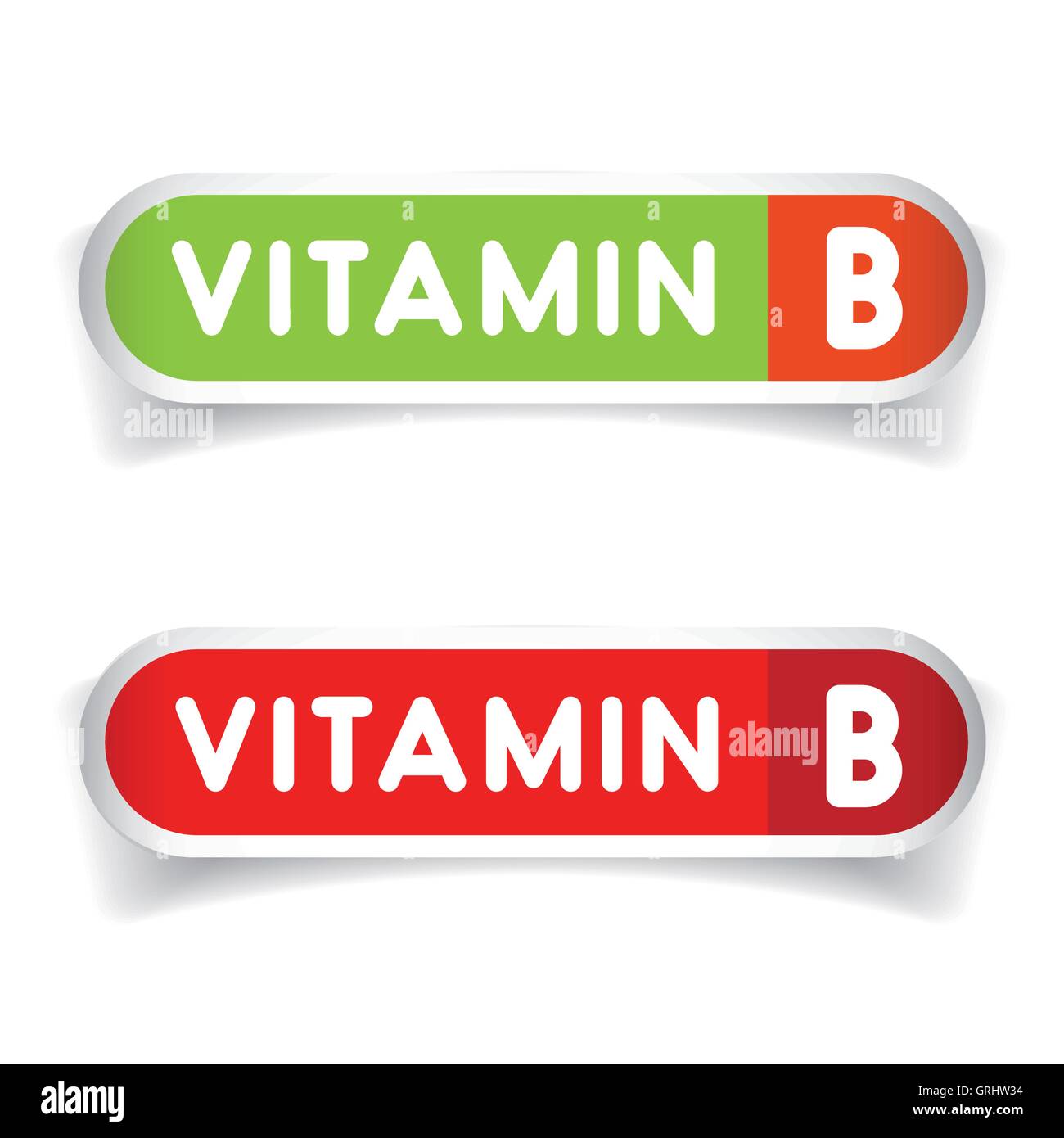 Vitamin B label sign vector set Stock Vector Image & Art - Alamy