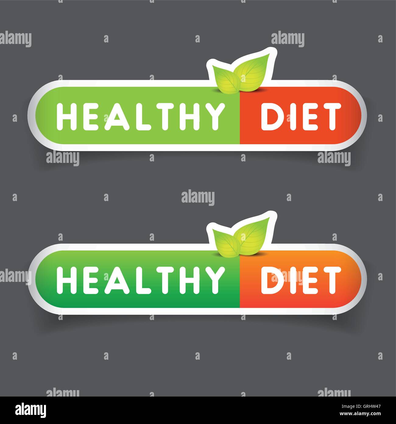 Healthy Diet label vector Stock Vector Image & Art - Alamy