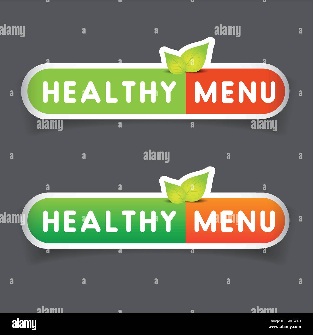 Healthy Menu label vector Stock Vector Image & Art - Alamy