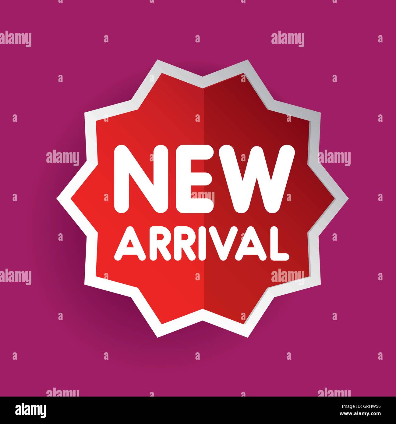 New arrival sticker vector Stock Vector Image & Art - Alamy