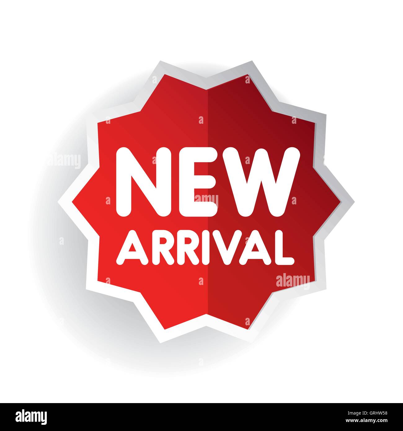 New arrival sticker vector Stock Vector Image & Art - Alamy