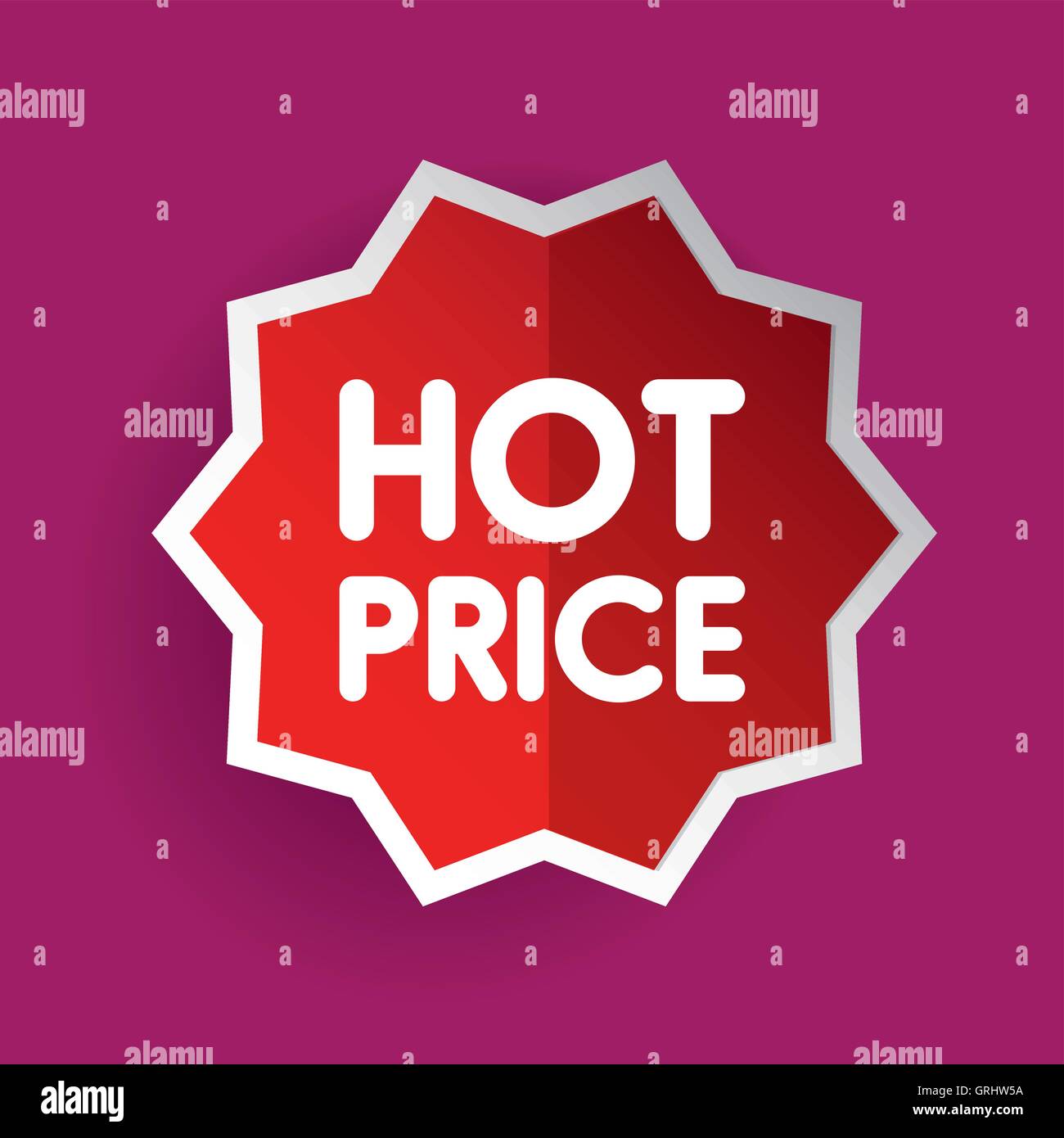 Hot Price sticker vector Stock Vector Image & Art - Alamy