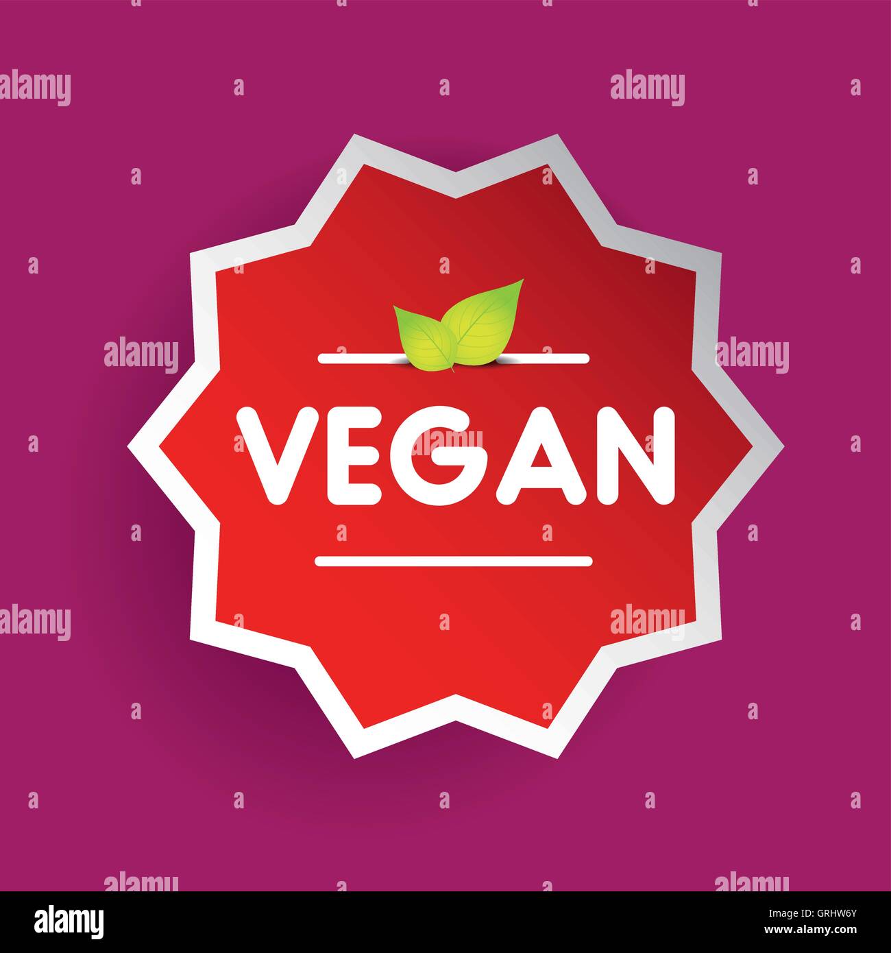 Vegan label vector star Stock Vector Image & Art - Alamy
