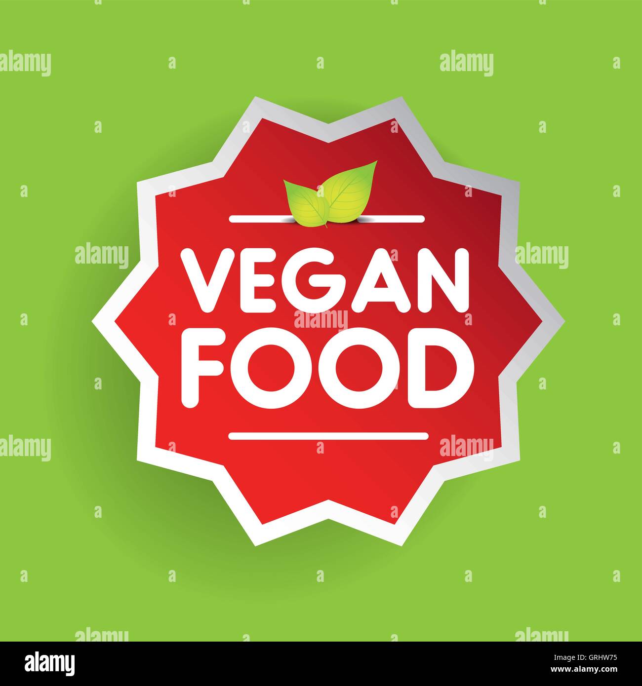 Vegan Food label vector Stock Vector Image & Art - Alamy