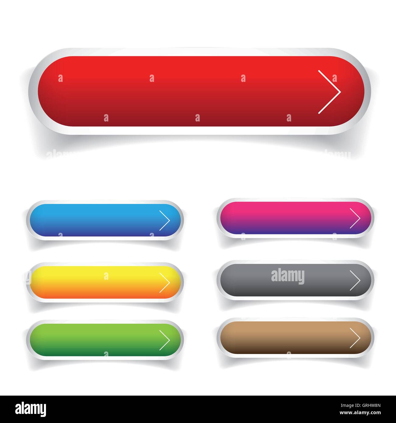 Empty web buttons vector - gree, blue, red Stock Vector Image & Art - Alamy