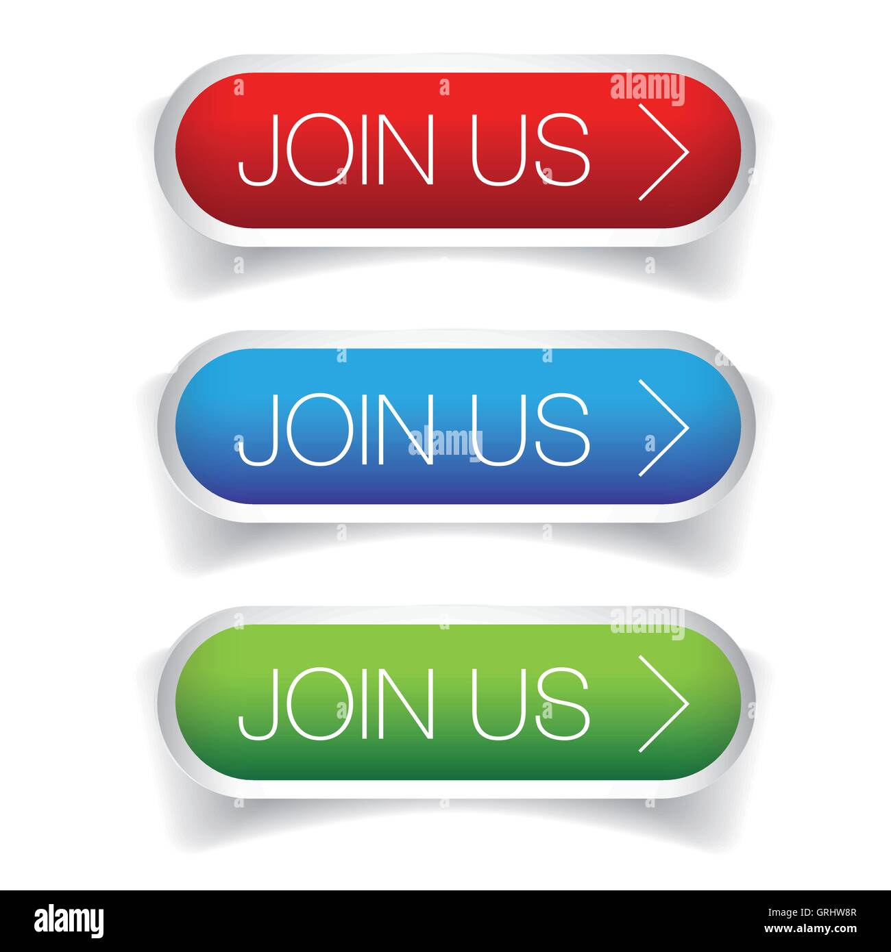 Join us button set vector Stock Vector Image & Art - Alamy