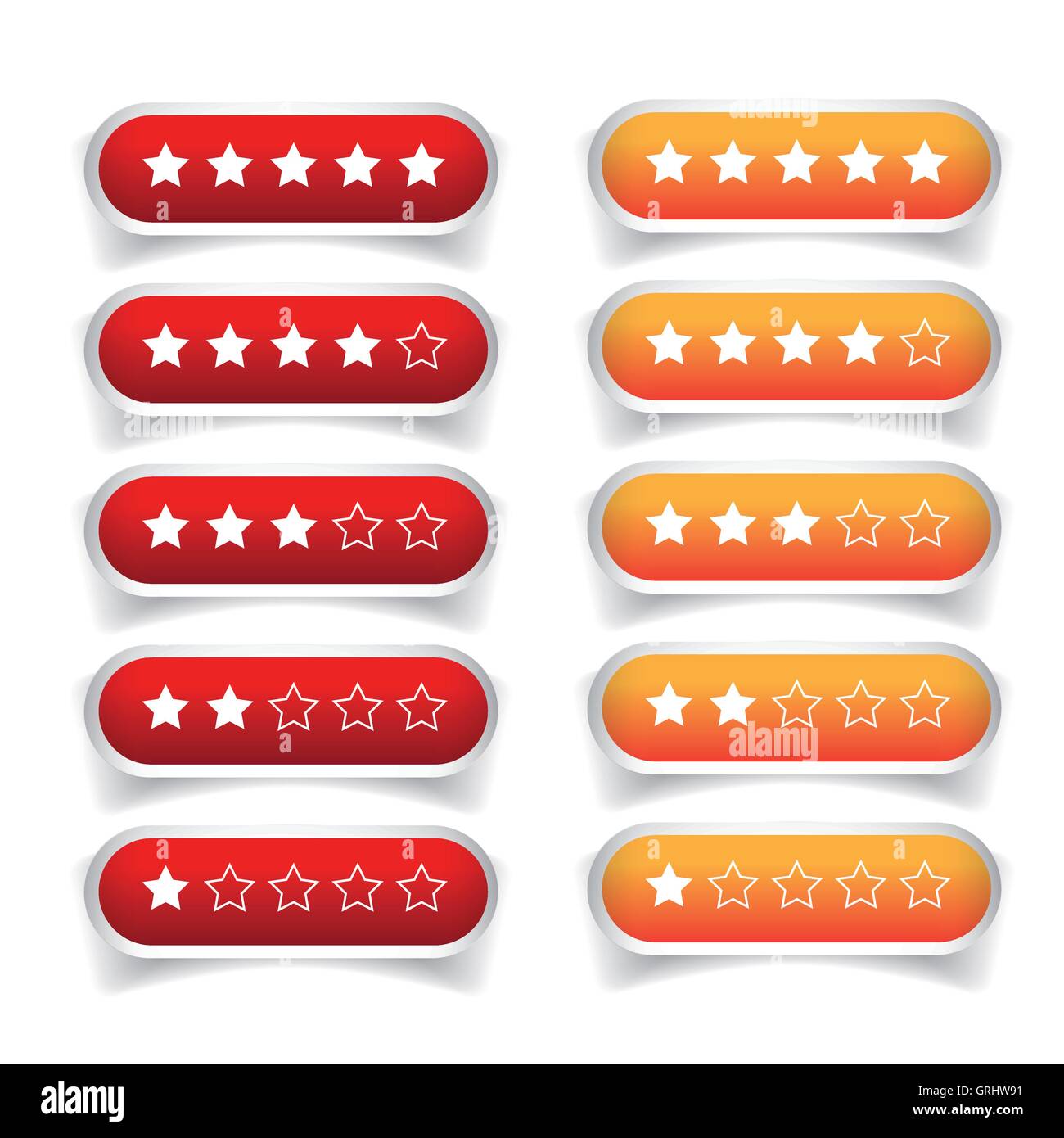 Stars rating button vector Stock Vector Image & Art - Alamy Stars rating button vector Stock Vector Image & Art - Alamy