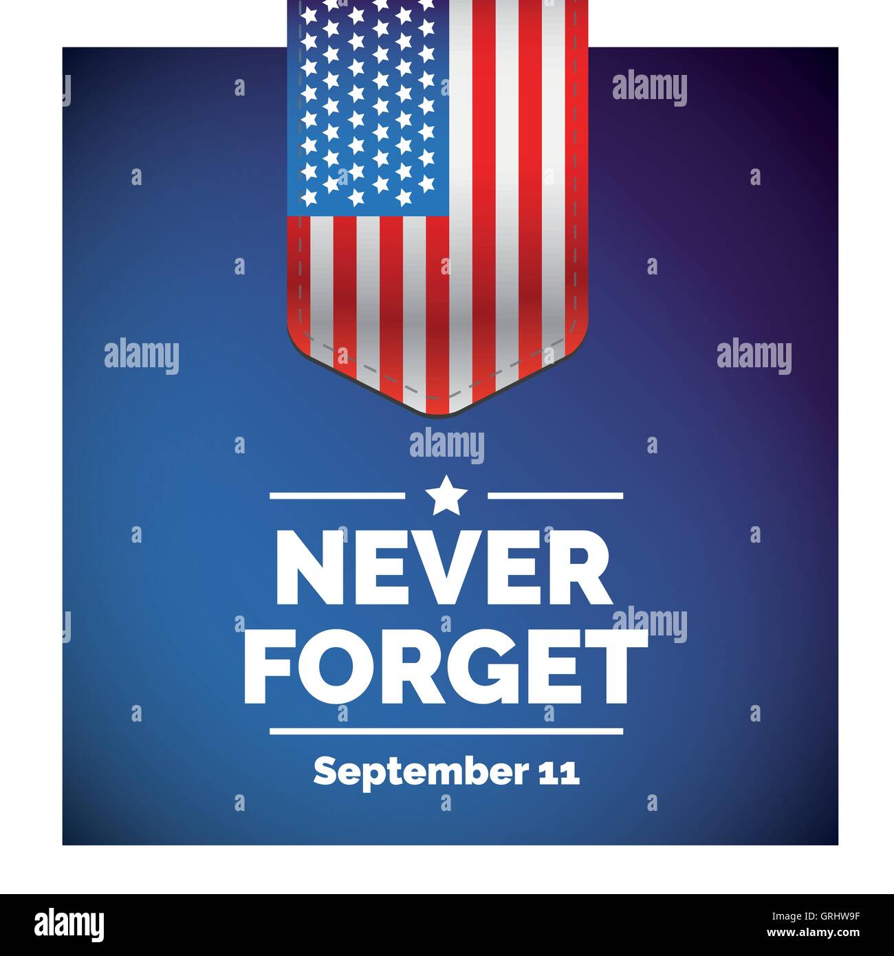 United States Flag with 9/11 concept vector Stock Vector Image & Art ...