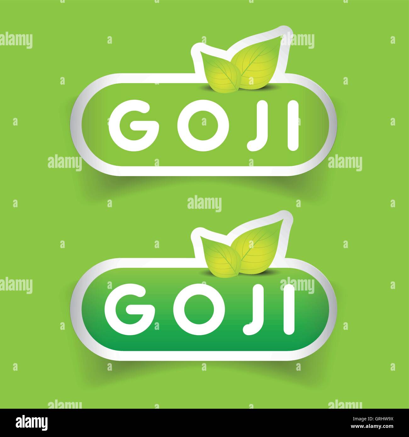 Goji sign label vector Stock Vector Image & Art - Alamy