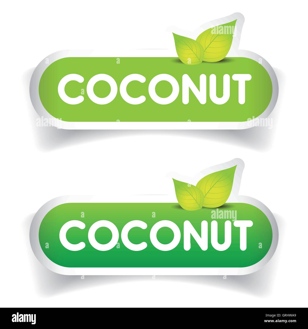 Coconut sign label vector Stock Vector Image & Art - Alamy