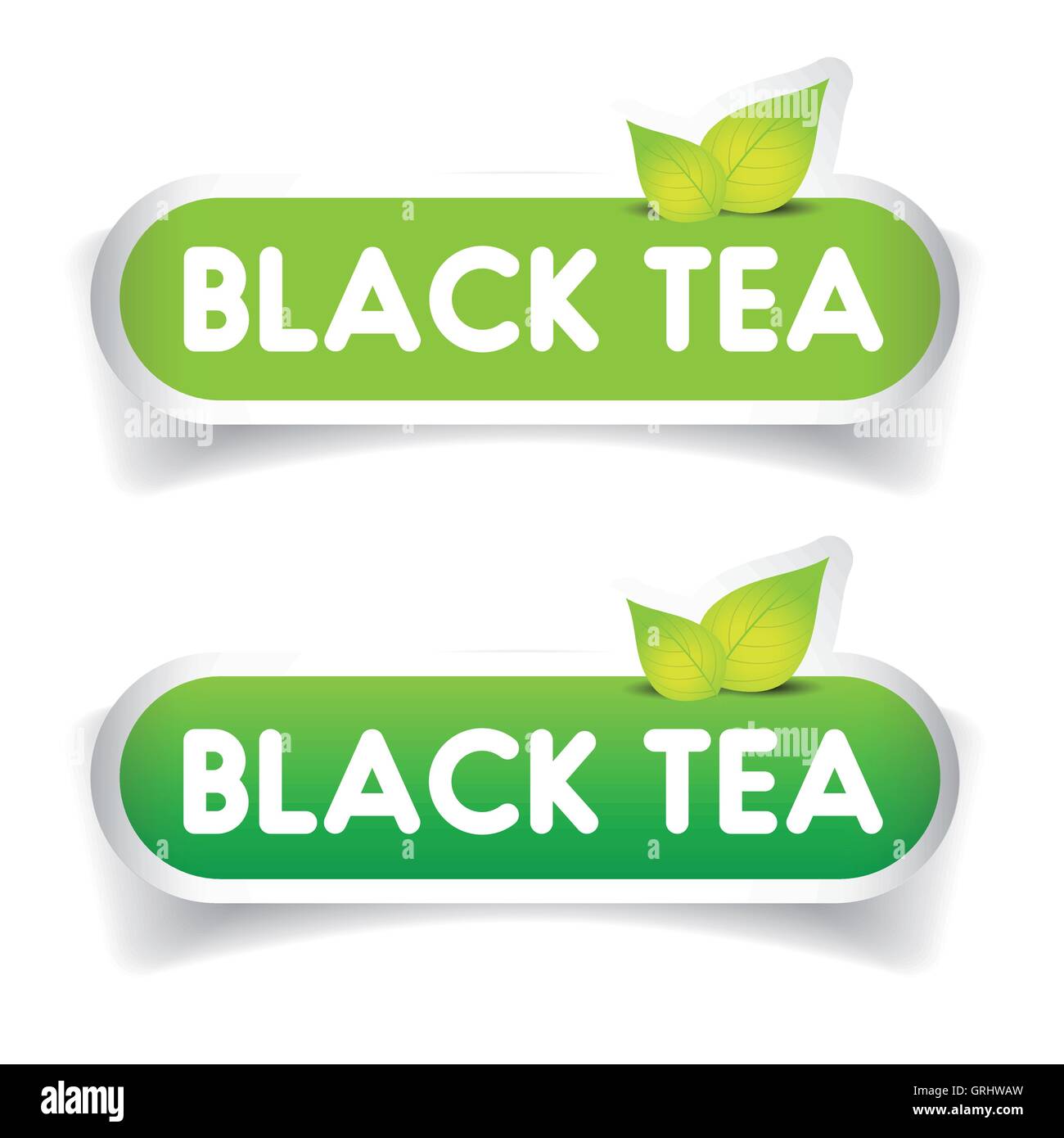 Black Tea sign label vector Stock Vector Image & Art - Alamy