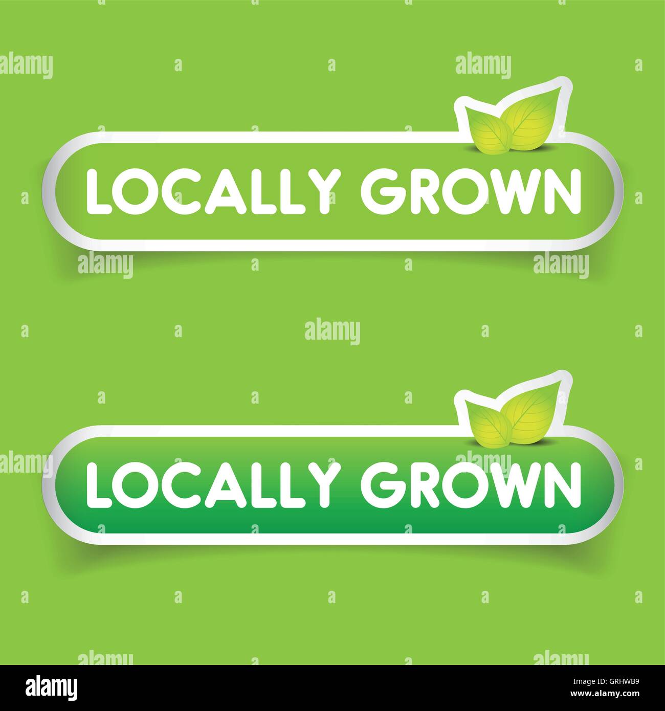 Locally grown label vector Stock Vector Image & Art - Alamy